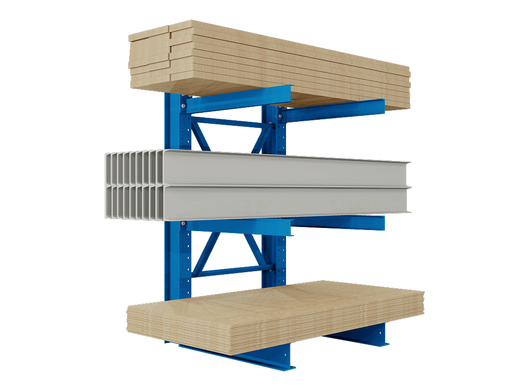 Cantilever Rack Light Duty Single Sided Starter Kit 8' to 12'