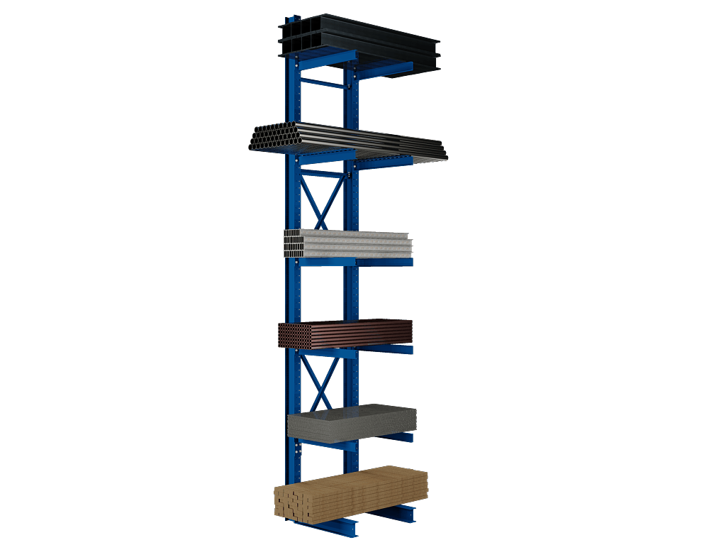 Cantilever Rack Medium-Heavy Duty Single Sided Starter Kit 24' to 25'