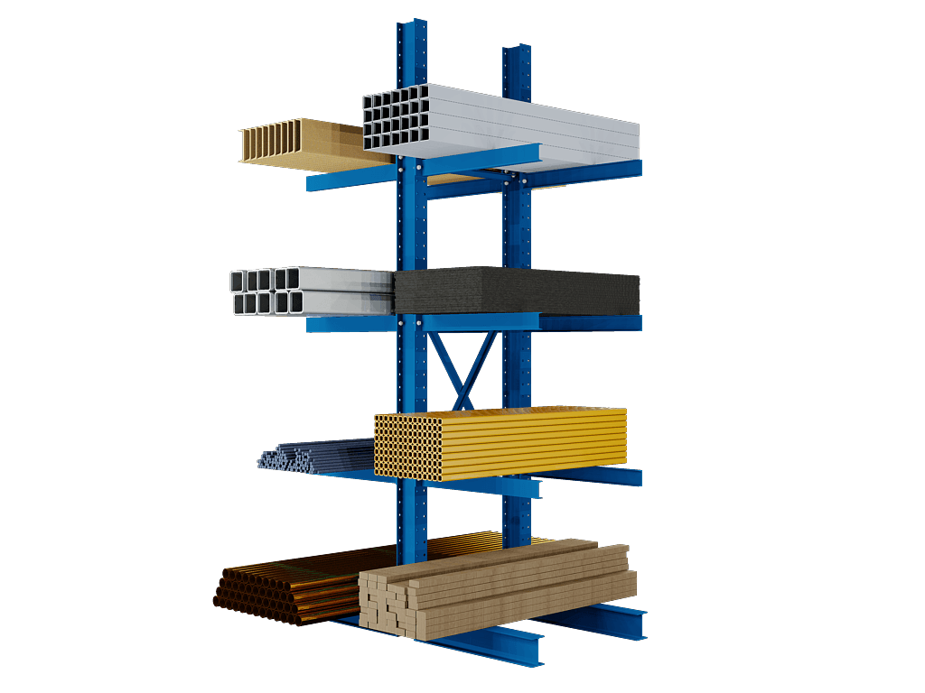 Medium Duty Double Sided Cantilever Rack Upright