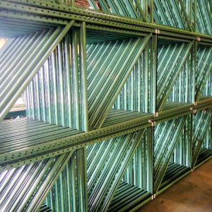 MHE Teardrop Pallet Rack Uprights 24" - 3" x 1 5/8" Column