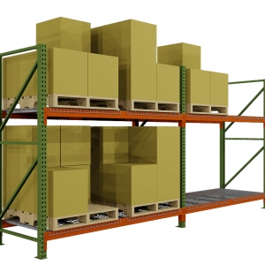 MHE Teardrop Pallet Rack Uprights 24" - 3" x 1 5/8" Column