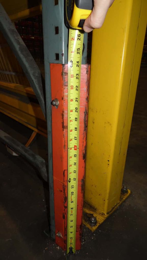 Used Column Protector Bolt On 24″ – 6614 – Material Handling Exchange